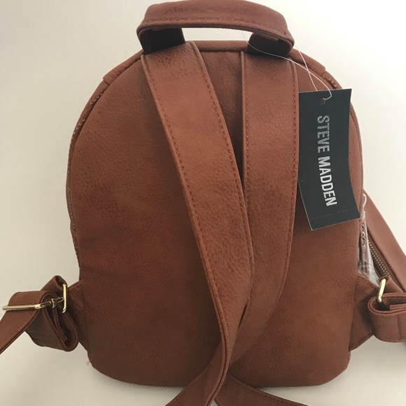 Steve Madden | Bags | Steve Madden Benvoy Mini Backpack Bag Cognac ...